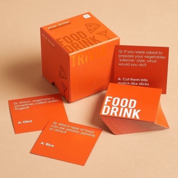 Talking Tables | Games | Talking Tables Food And Drink Trivia Box Cards ...